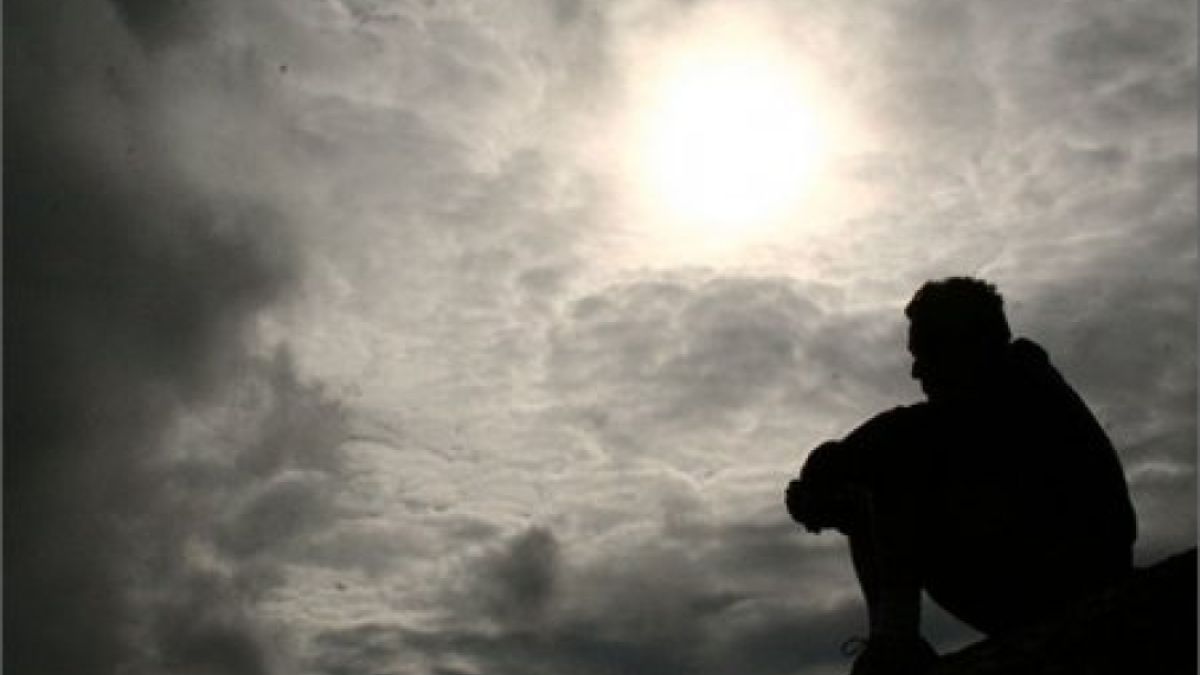 deep thinking person