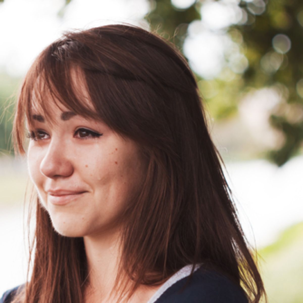 depressed face expression