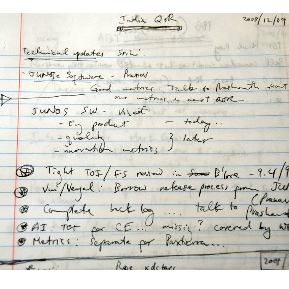 handwritten notes examples