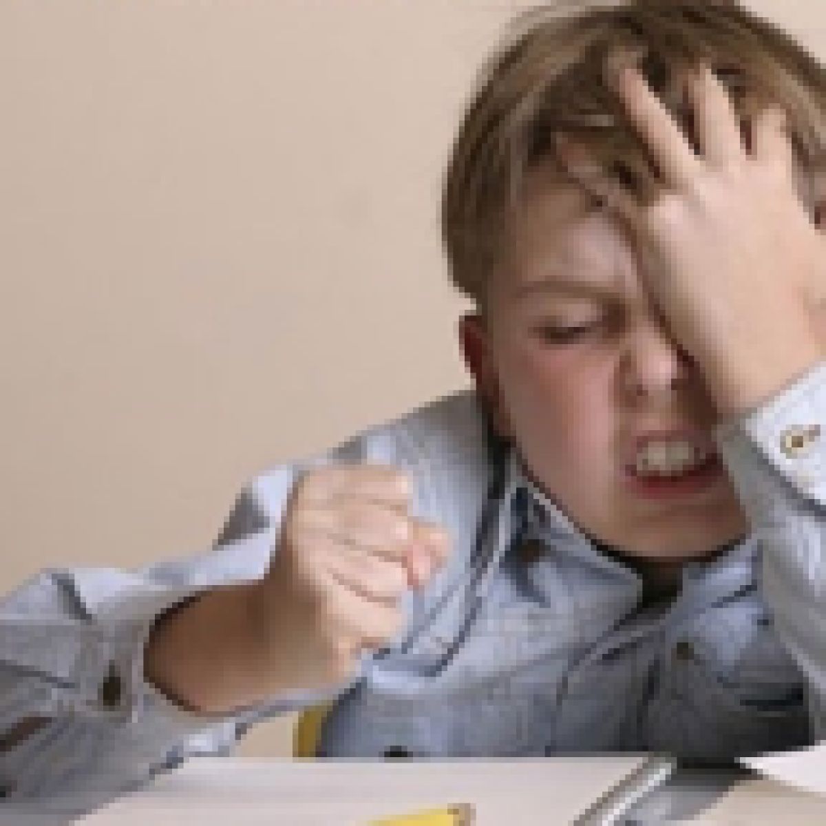 child gets frustrated when learning