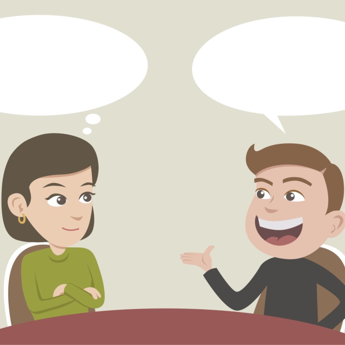 mimicking someone talking