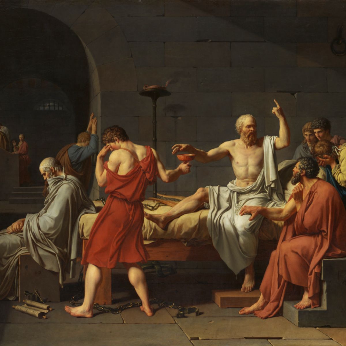 socrates teaching students