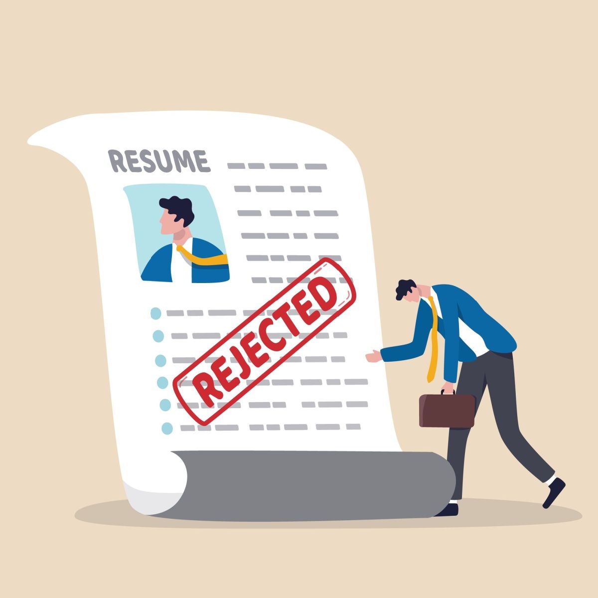 job rejection examples