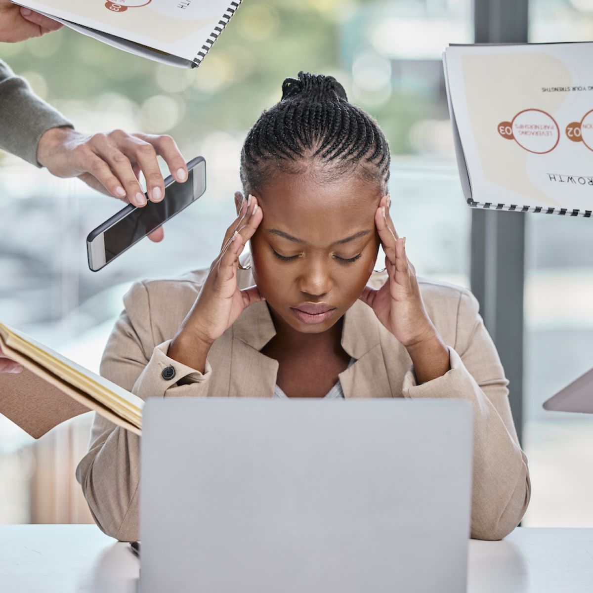 taking a break from work