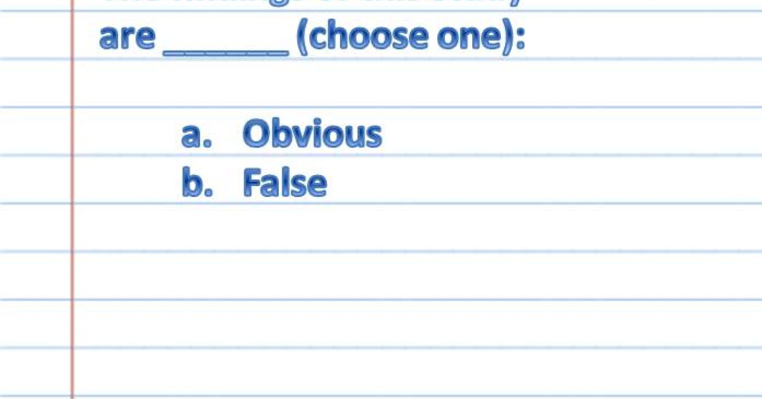 Social Psychology: It’s "Obvious" or it’s "False" | Psychology Today