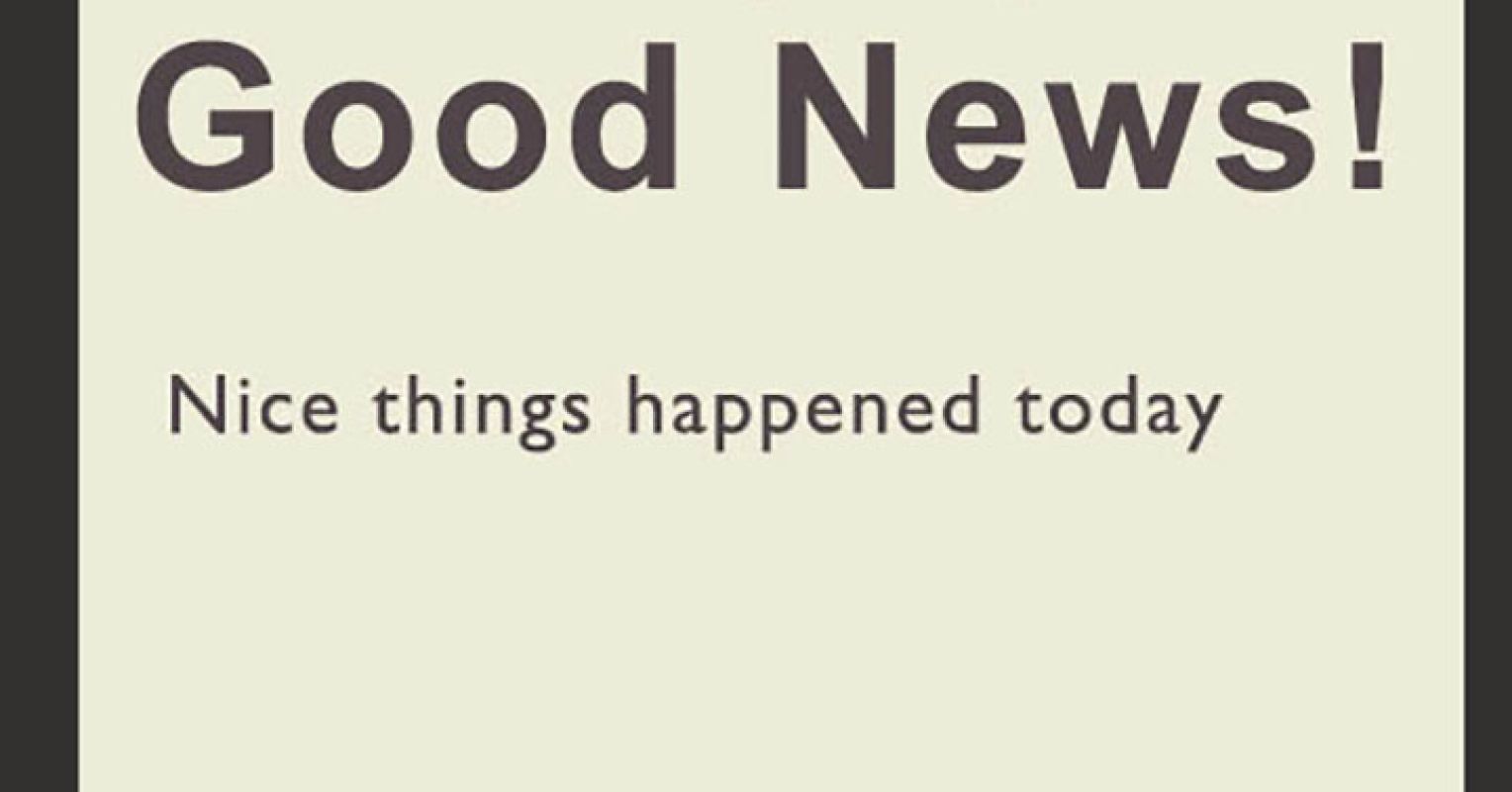 3 Reasons to Go on a Good News Diet | Psychology Today