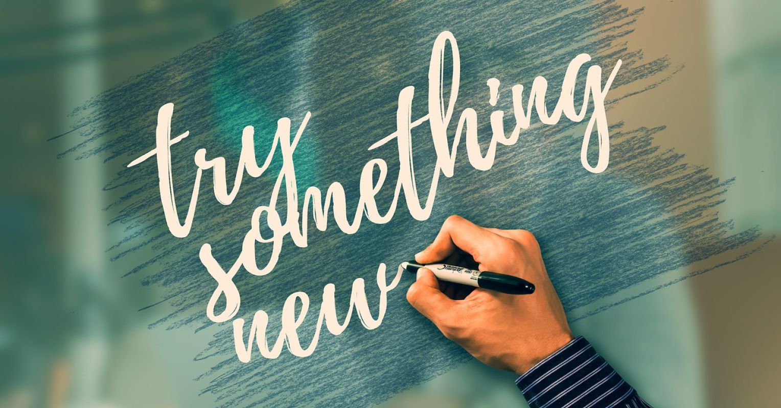 try something new saying