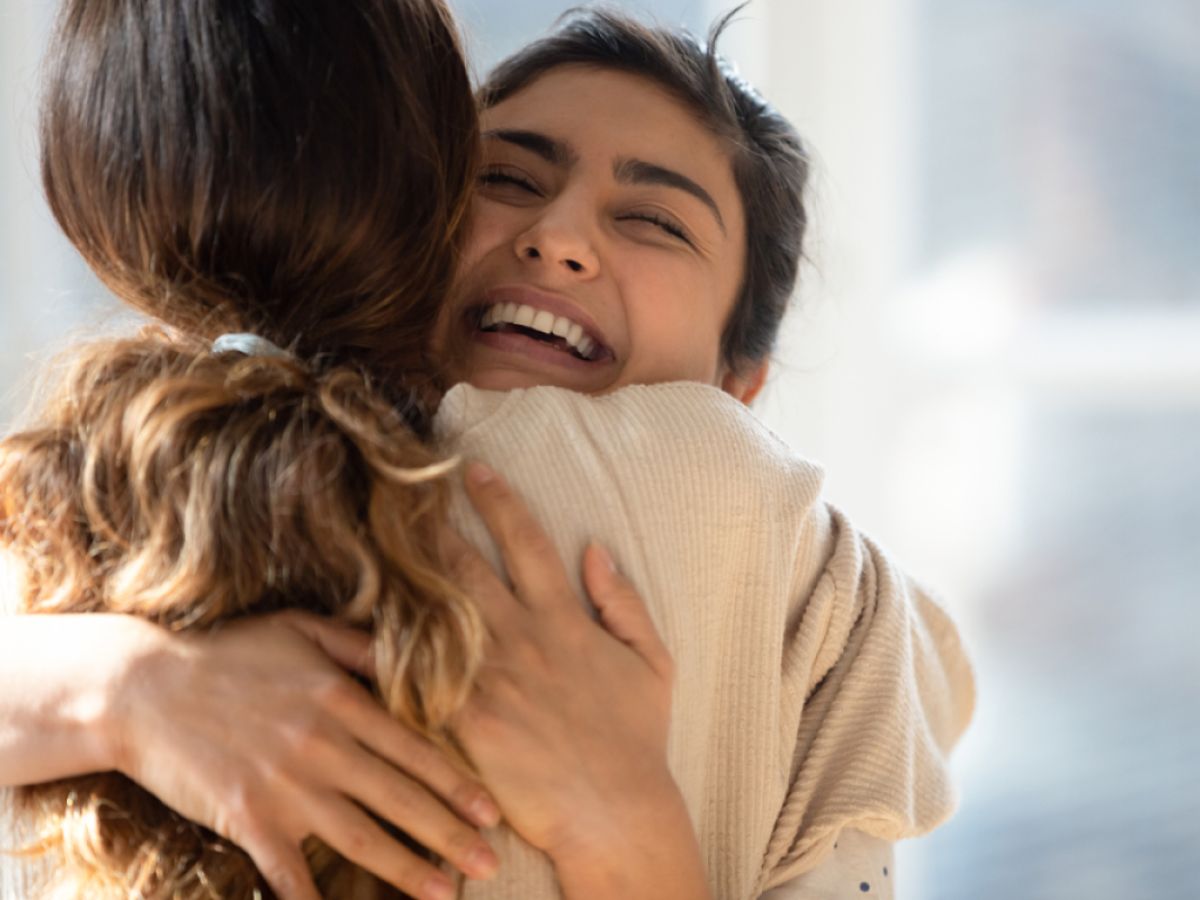 why does hugging make me cry